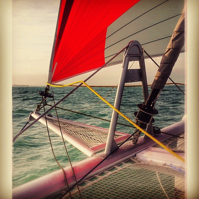Davali’s sea trials begin, Code D sail looking awesome! | s/v Davali
